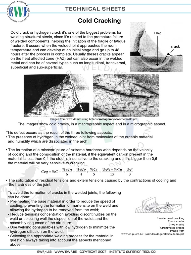 Understanding and Preventing Cold Cracking in Welded Structural Steels ...