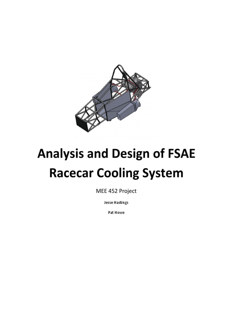 FSAE Racecar Cooling System Analysis | PDF | Radiator | Flow Measurement