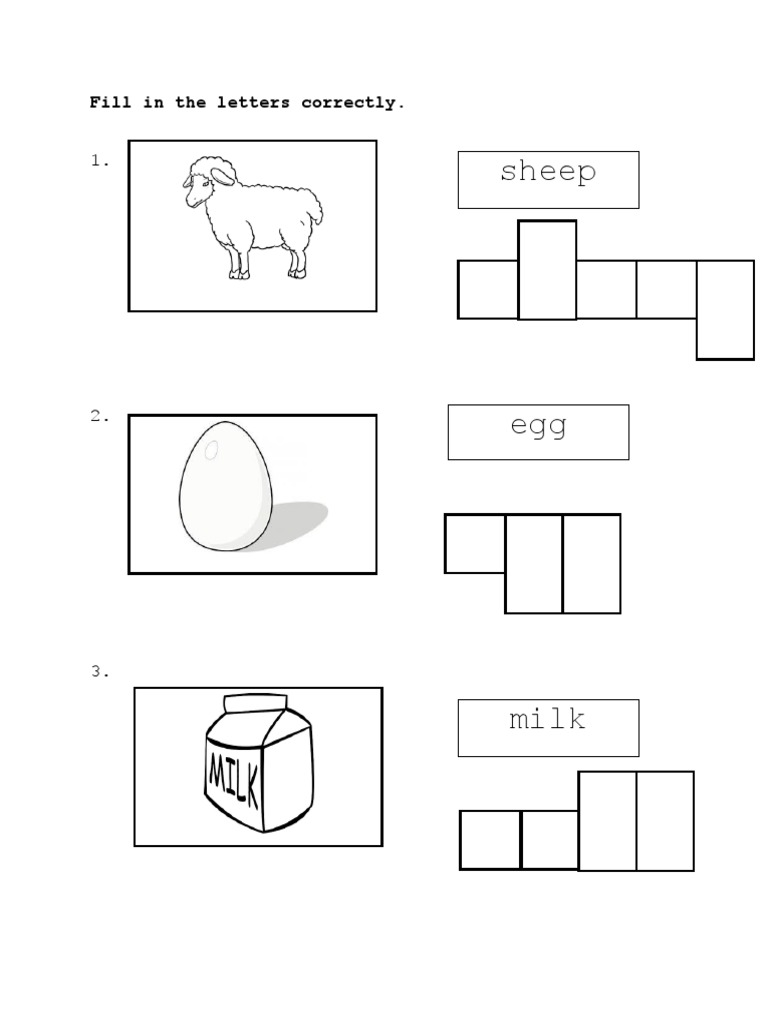 Fill in The Letters Correctly | PDF