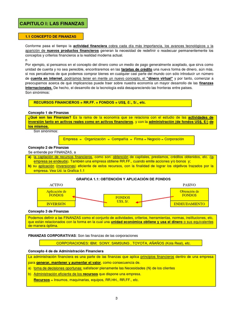 Concepto de Finanzas y su Importancia | PDF | Dinero | Economias