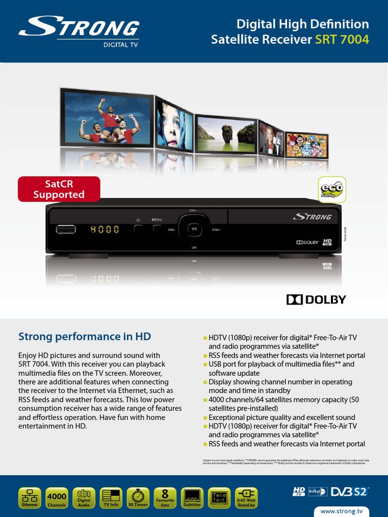 Strong 7004 LL en | PDF | High Definition Television | Digital Television