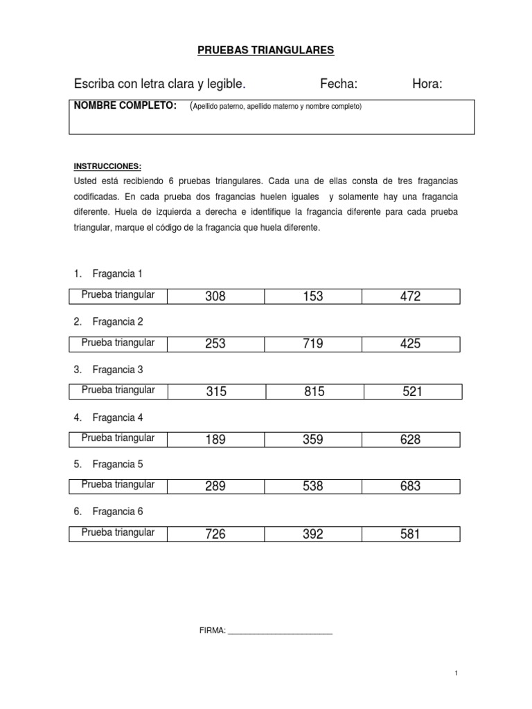 Pruebas Triangulares | PDF