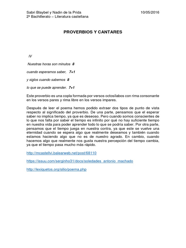 Proverbios y Cantares | PDF | Estudios de idiomas extranjeros ...