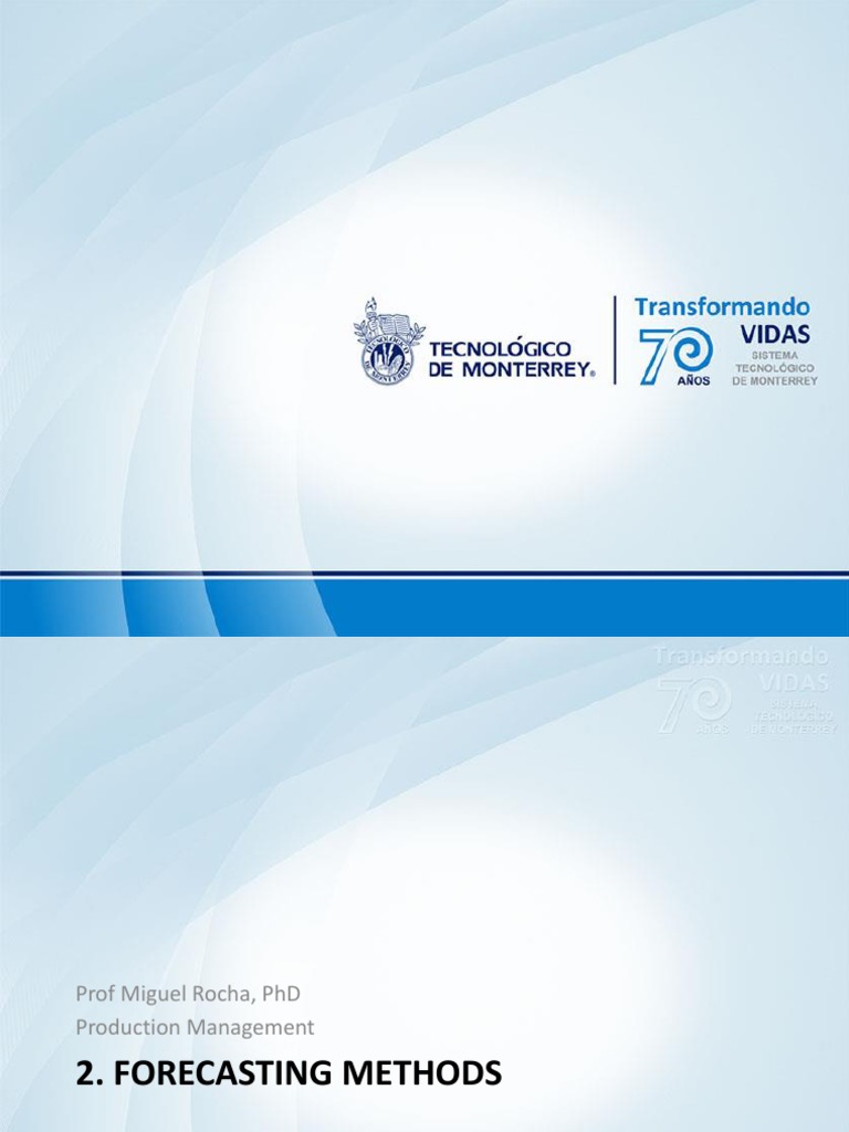 Forecasting Methods | PDF | Forecasting | Moving Average