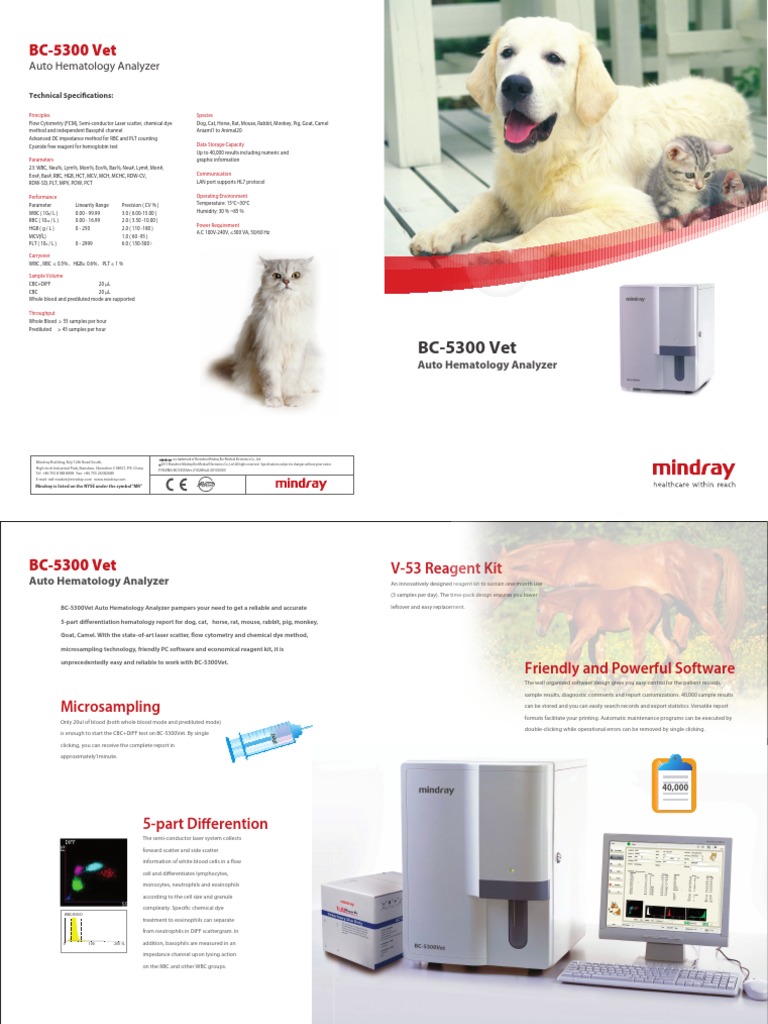 BC-5300 Vet | PDF | Tissue (Biology) | Medical Specialties