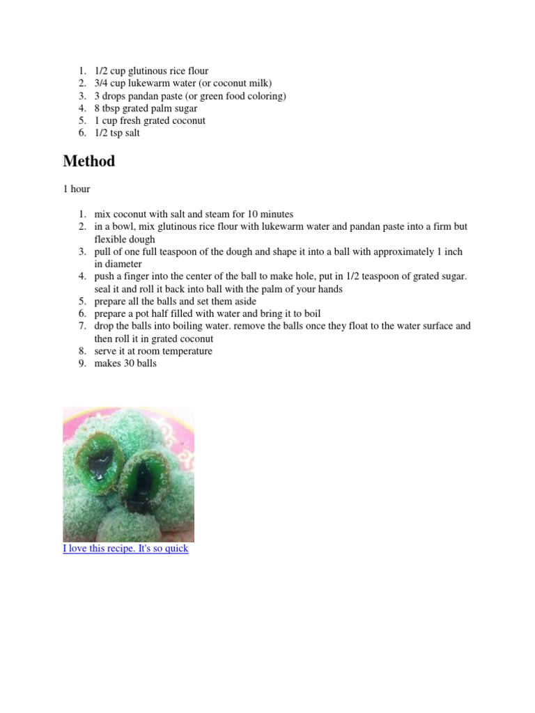 Method: I Love This Recipe. It's So Quick | PDF