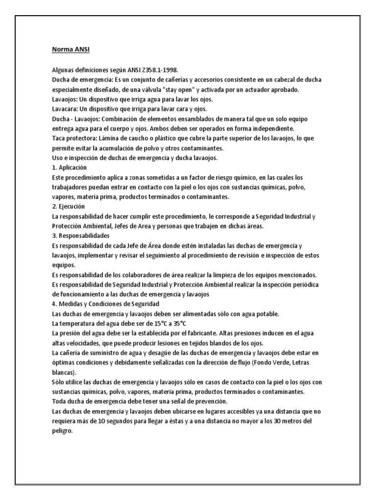 Norma Ansi | PDF | Ducha | Agua