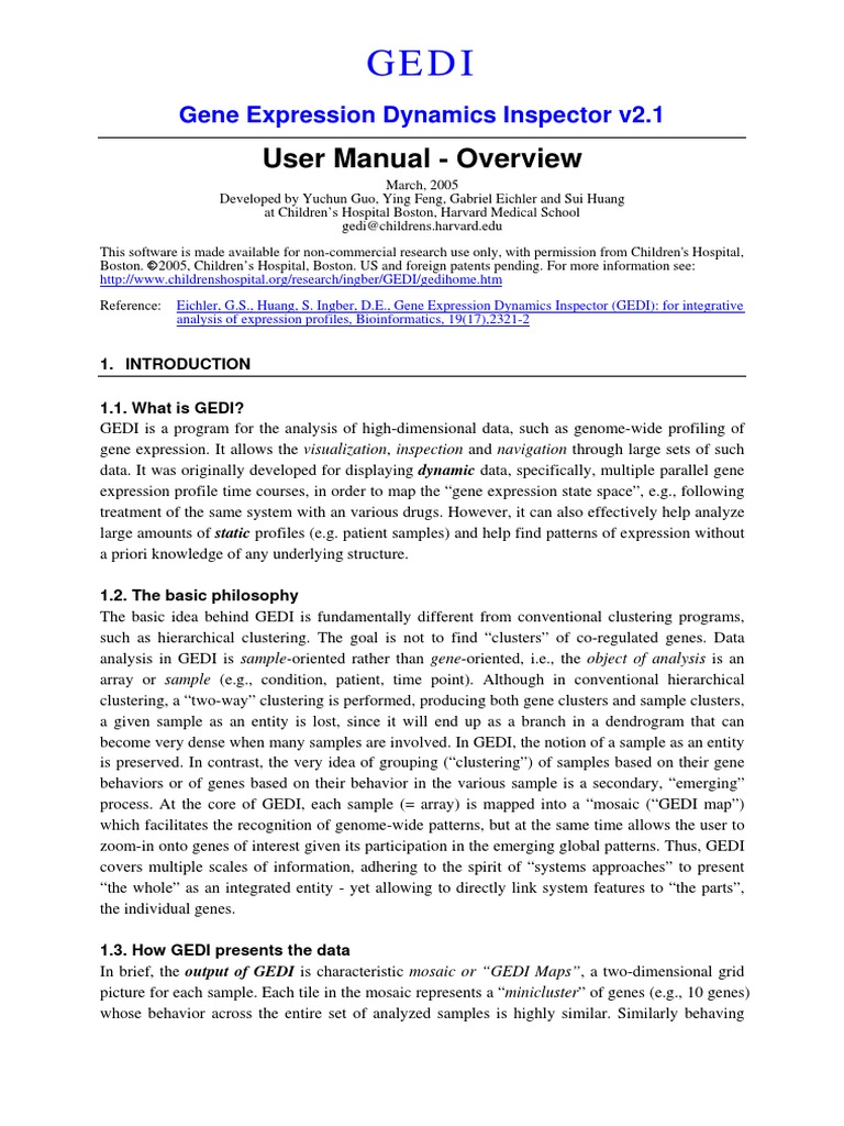 GEDI v2 1 Manual | PDF | Directory (Computing) | Areas Of Computer Science