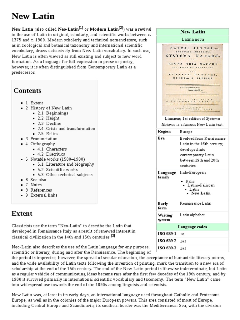 New Latin (Also Called Neo-Latin | PDF | Semiotics | Linguistics