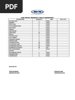Instrument Count Sheet | PDF | Medical Procedures | Surgery