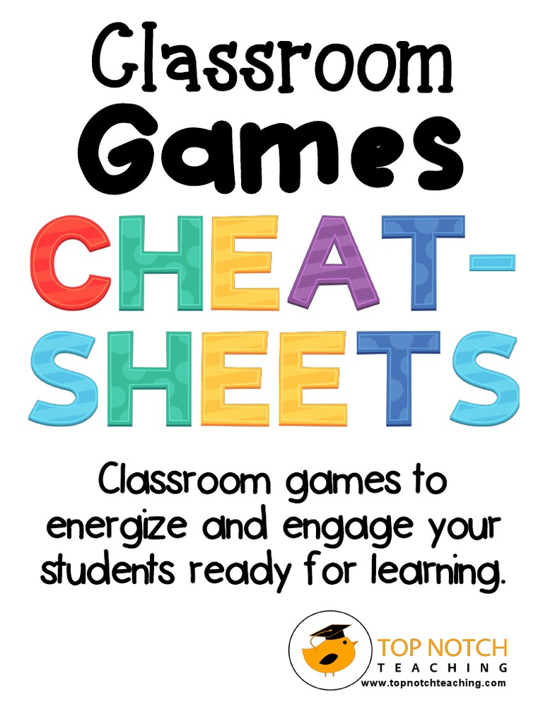 Classroom Games To Energize and Engage Your Students Ready For Learning ...
