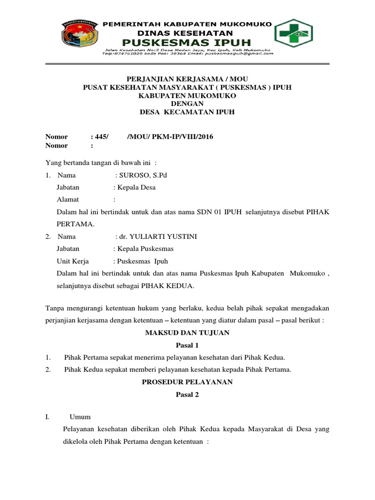 Mou Desa | PDF | Ilmu Sosial