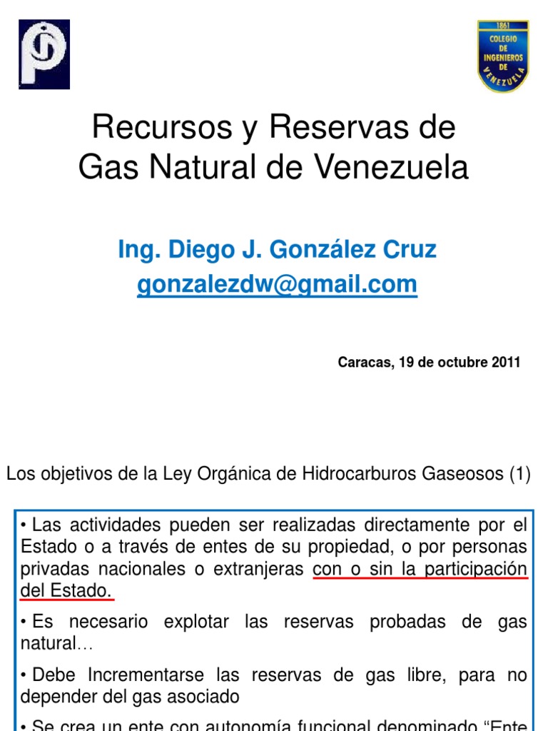 Recursos y Reservas de Gas en Venezuela | PDF | Petróleo | Gas natural