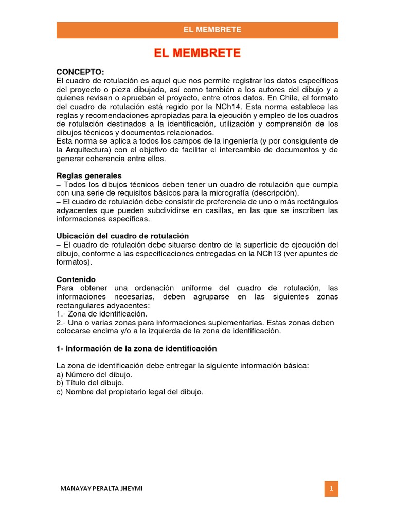 Membrete en planos de ingeniería | Dibujo | Tecnología (general) | Prueba gratuita de 30 días ...