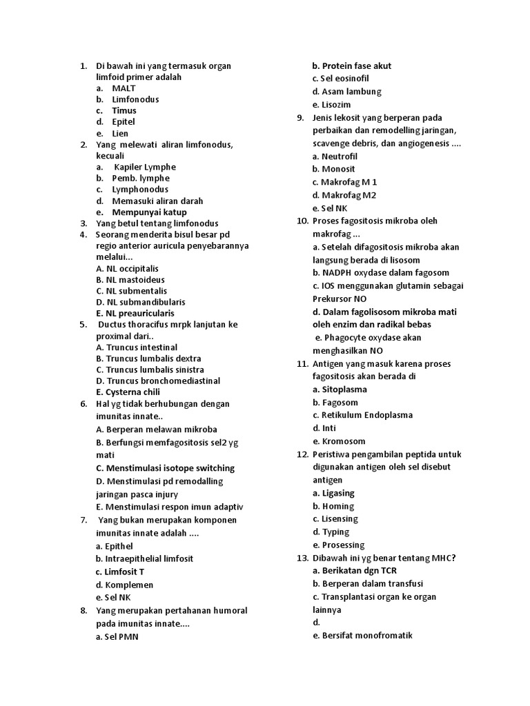 Organ Limfoid dan Imunitas Manusia | PDF