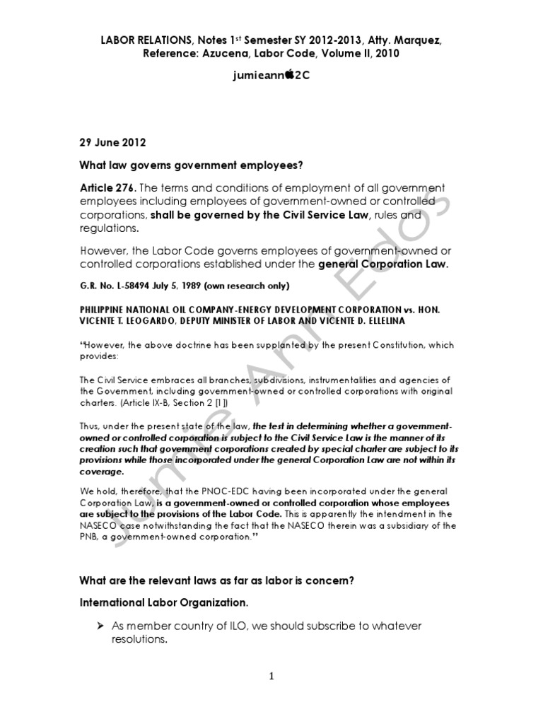 Labor Relations Overview and Rights | PDF | Strike Action | Employment