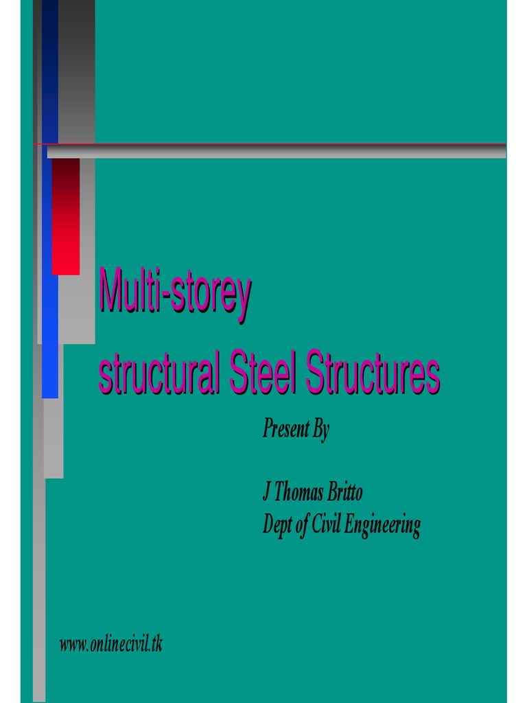 Multi - Storey Structural Steel Structures | PDF | Framing ...
