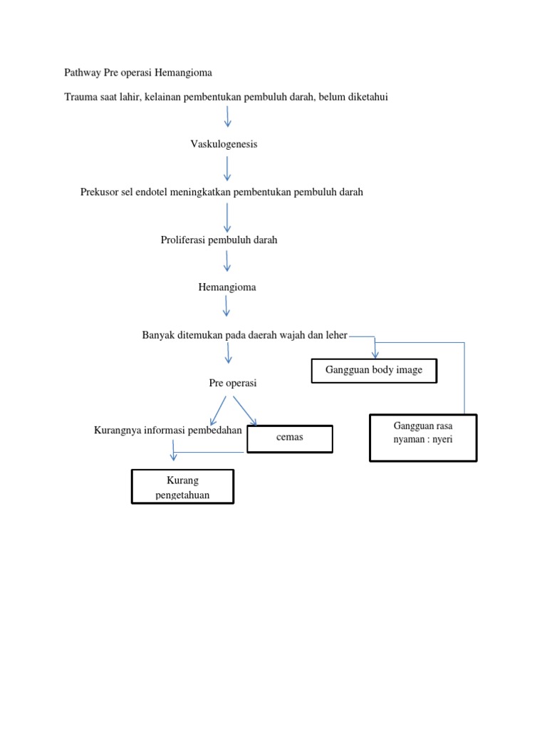 Pathway Pre Operasi Hemangioma | PDF
