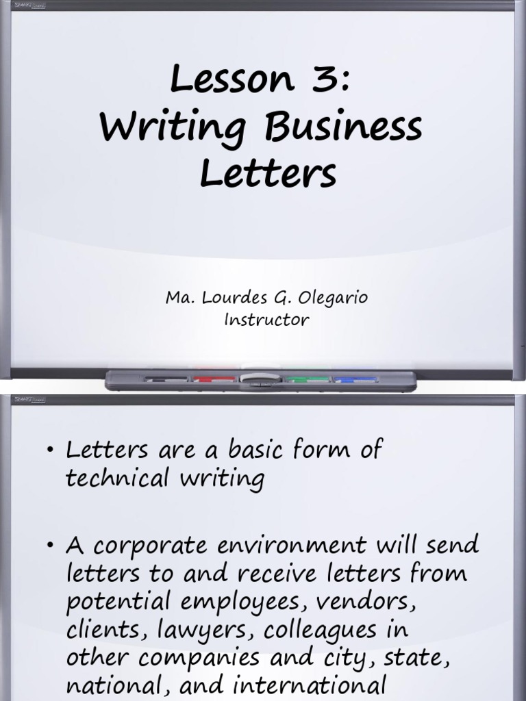 Business Letter Writing Guide | PDF | Human Communication | Written ...