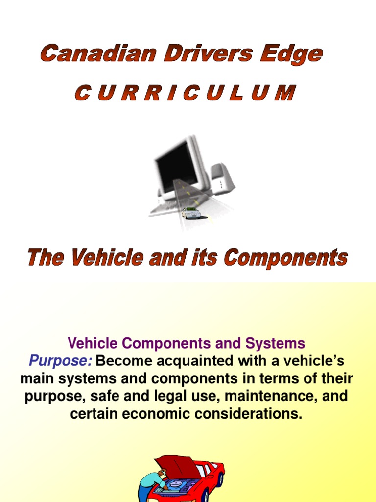 HOMELINK LESSON 2 - The Vehicle and Its Components | PDF | Brake ...