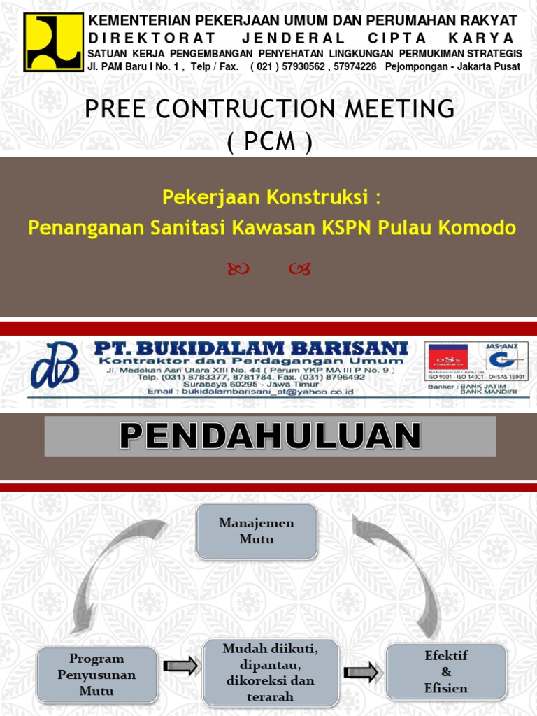 Contoh Bahan Tayang PCM | PDF