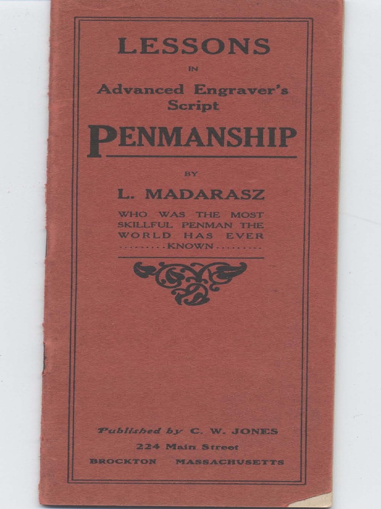 Madarasz - Lessons in Advanced Engraver's Script | PDF