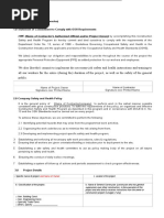 DOLE Construction Safety Program Template | PDF | Personal Protective ...