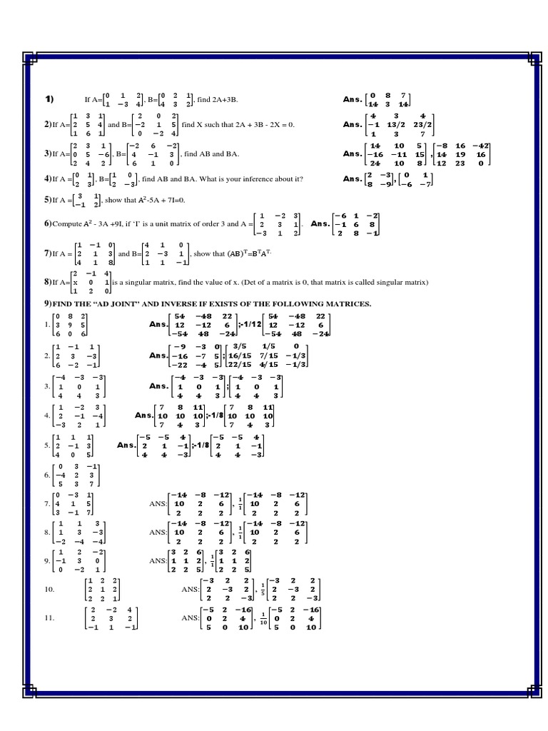 Matrix Partial Fractions | PDF | Matrix (Mathematics) | Mathematical ...