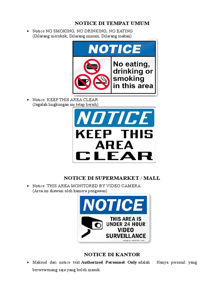 Notice, Caution, Warning 10 | PDF