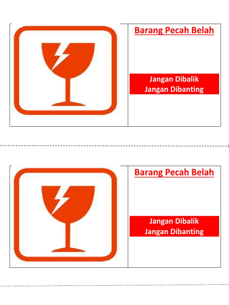 Panduan Penanganan Barang Pecah Belah | PDF | Memasak, Makanan ...