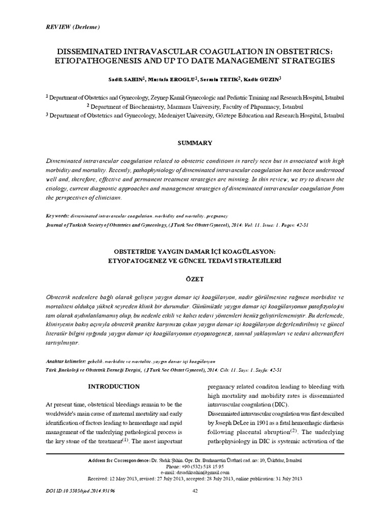 Hellp Syndrome Dic | PDF | Coagulation | Platelet