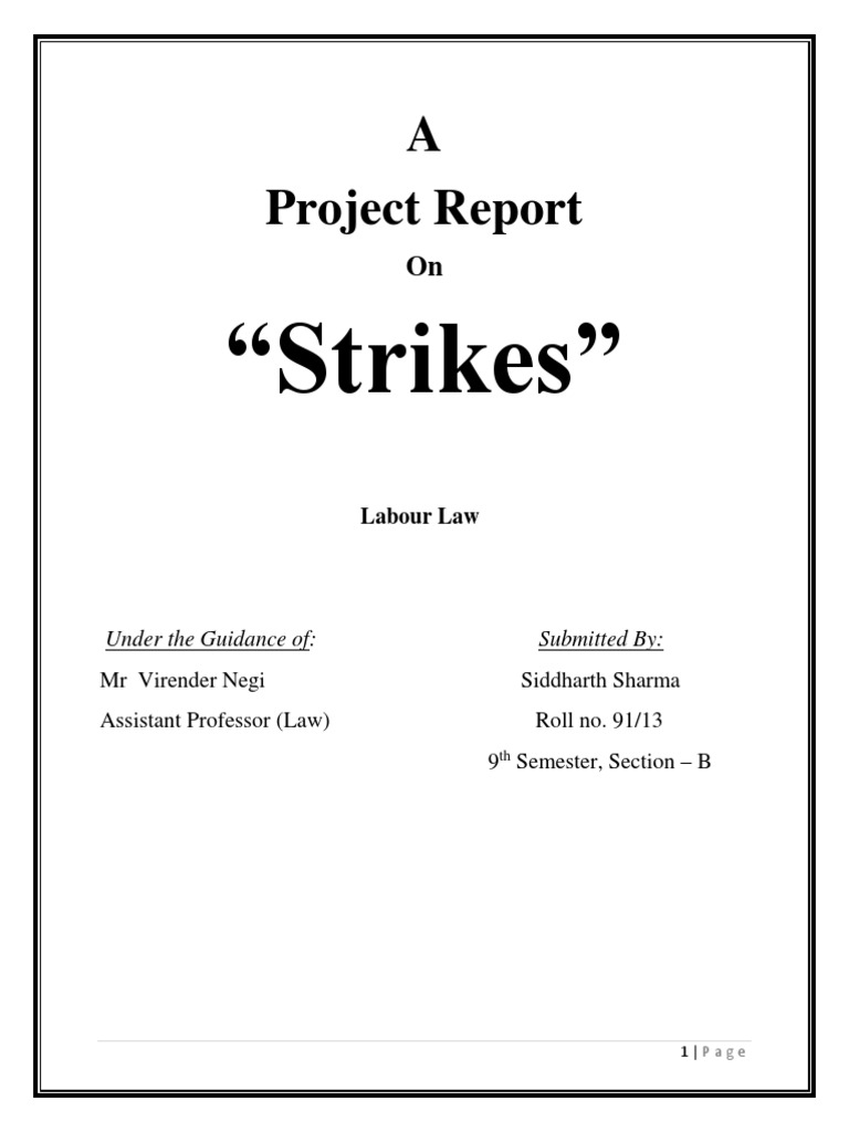Strike Final | PDF | Strike Action | Picketing