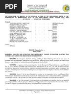 TEMPLATE ACDV-LDRMMC RESO and GUIDELINES | PDF | Volunteering | Government