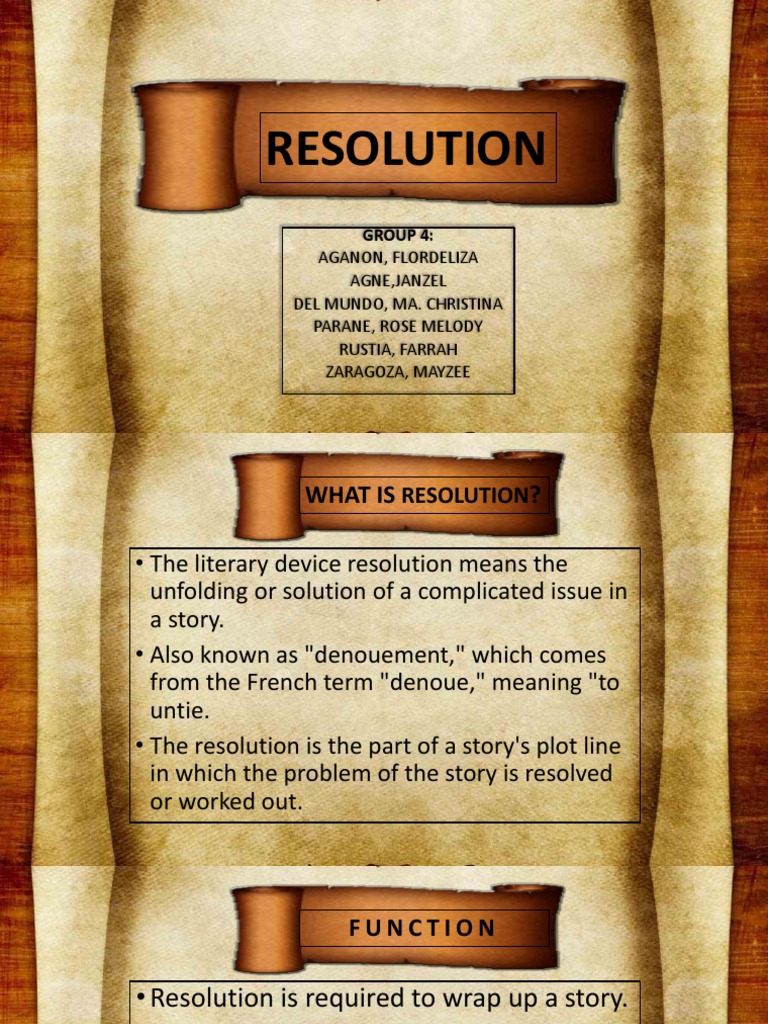 Resolution: Aganon, Flordeliza Agne, Janzel Del Mundo, Ma. Christina ...