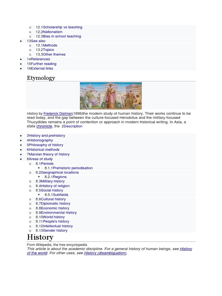 History: Etymology | PDF | Historian | Historiography