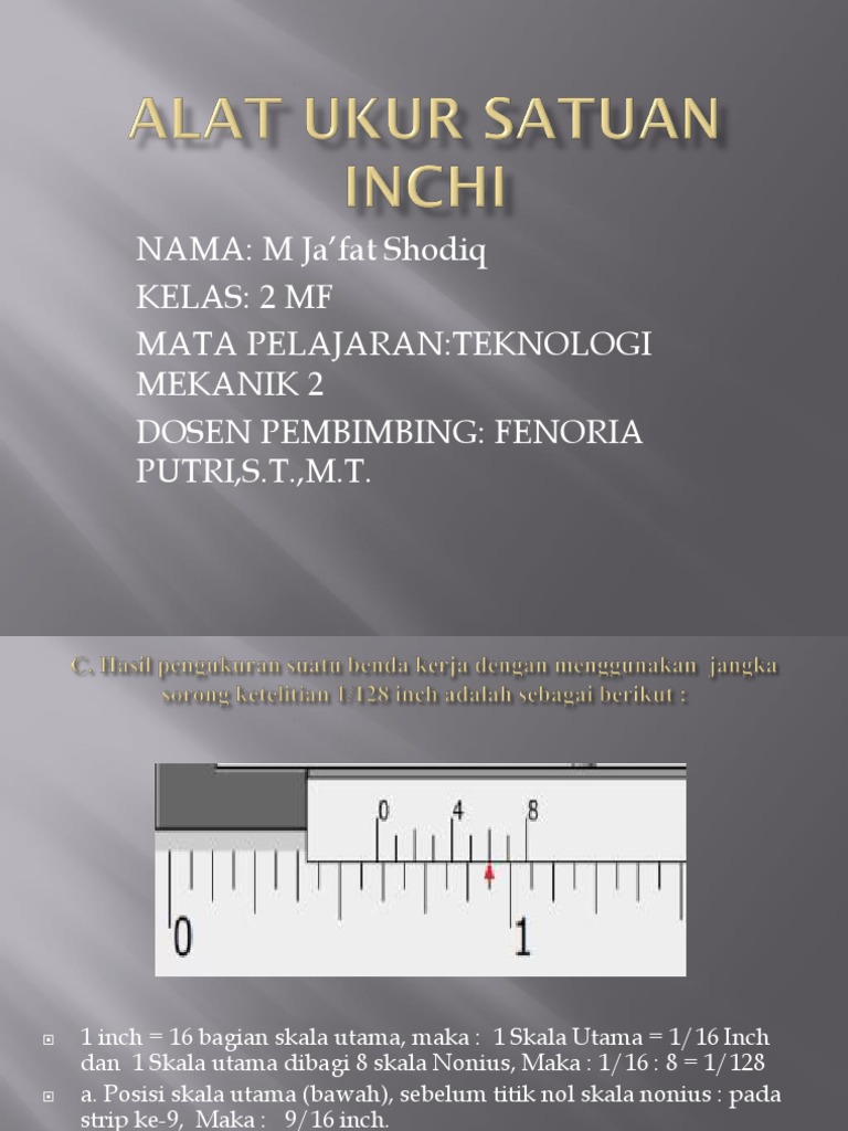 Alat Ukur Satuan Inchi | PDF
