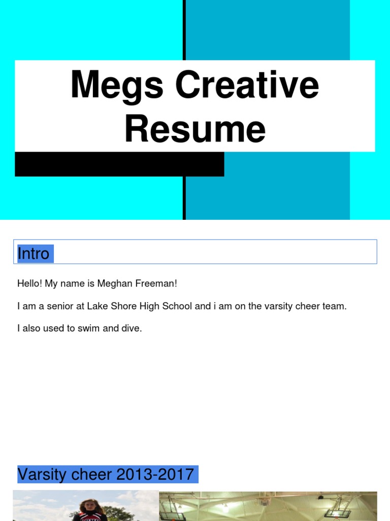 Meghan Freeman's Cheerleading Resume | PDF