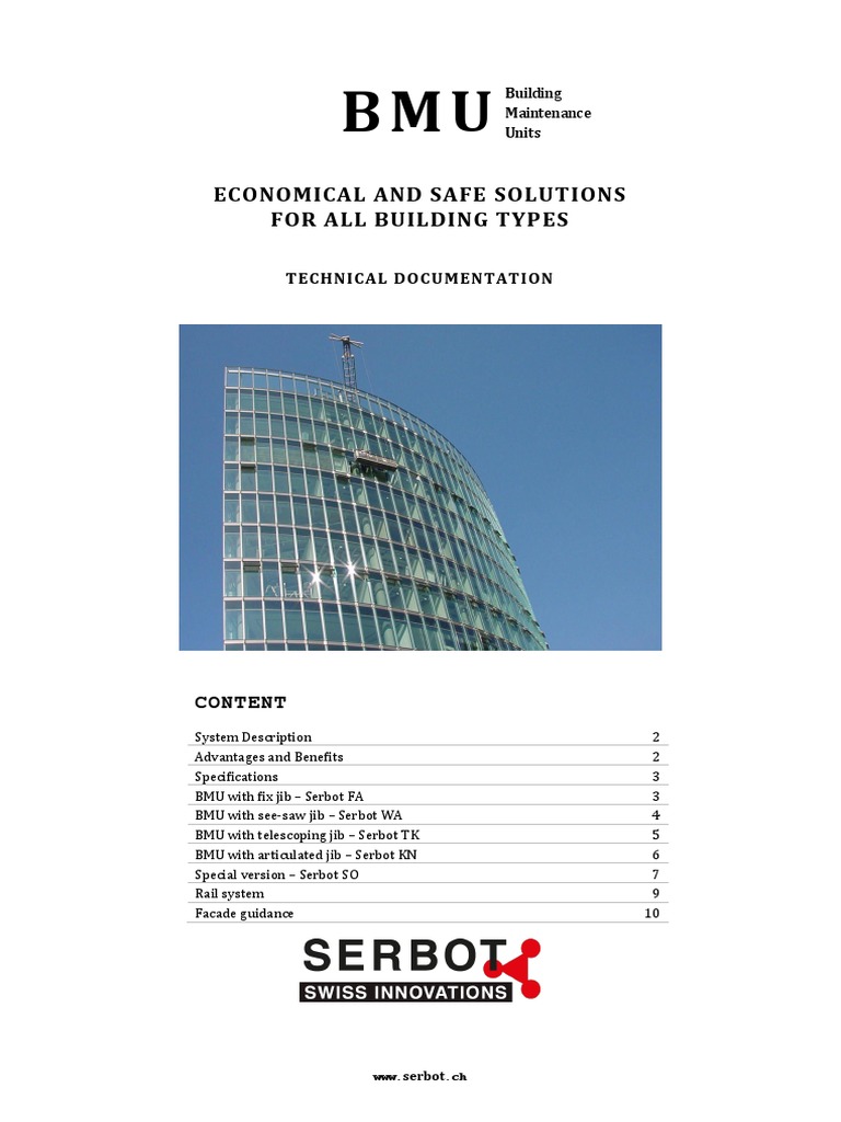 Building Maintenance Units (Bmu) - Serbots | PDF | Automation | Rail ...