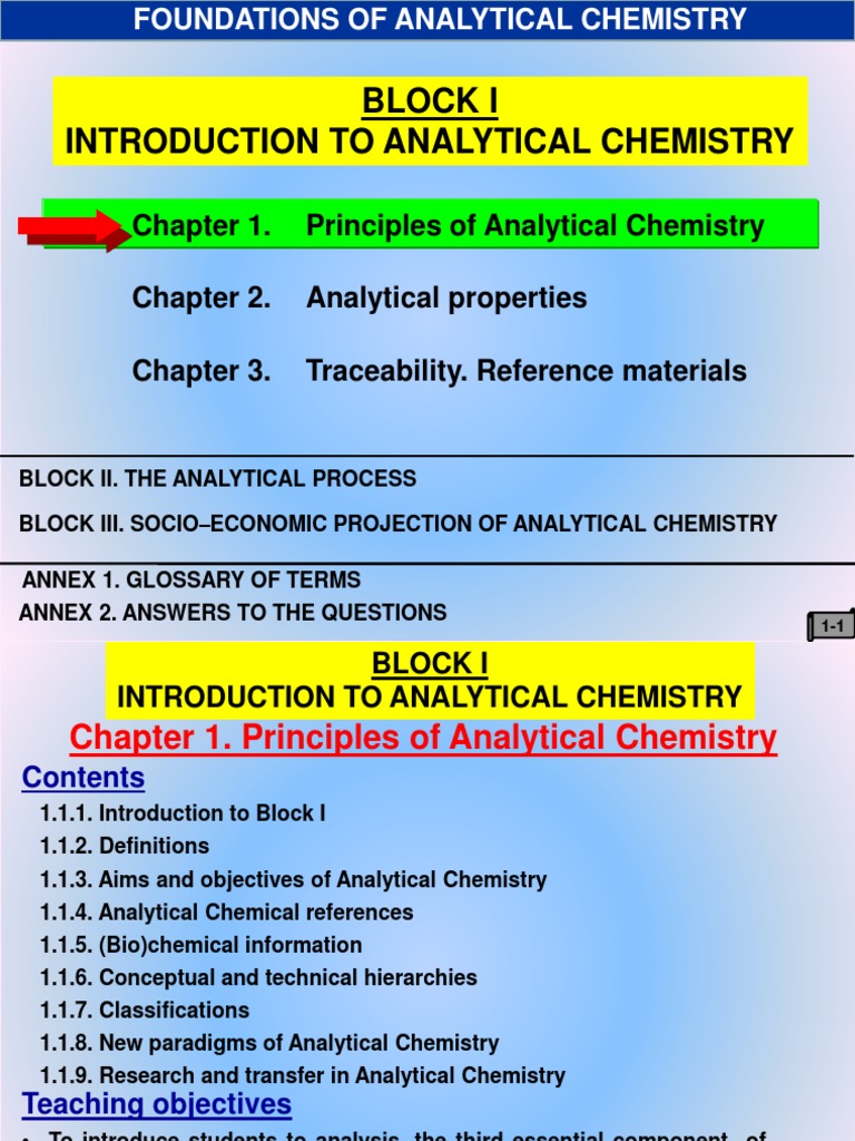 Principles of Analytical Chemistry Overview | PDF | Analytical ...