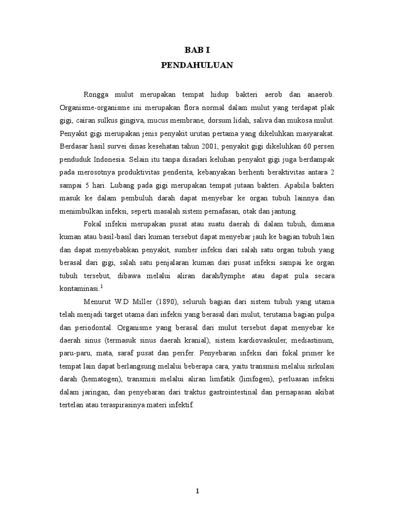 Penyebaran Infeksi Gigi Ke Sistemik | PDF | Pengembangan Diri ...