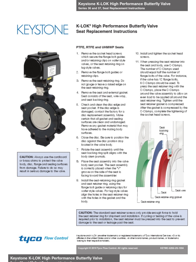 Keystone F-362 Cambio de Asientos | PDF | Valve | Screw