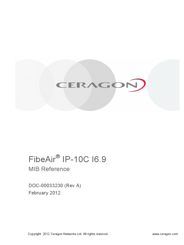 I6.9 IP-10C MIB Reference (Rev A.03) | PDF | Ip Address | Computer Data