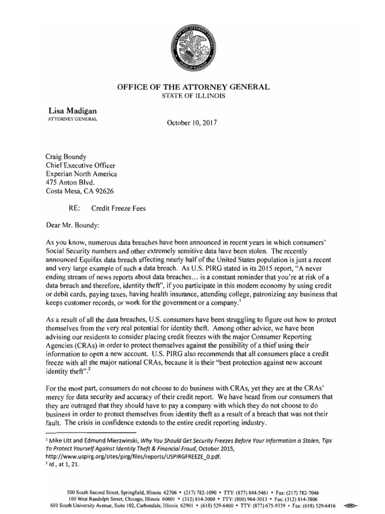 Equifax Letter | PDF