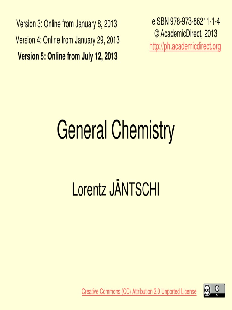 General Chemistry Course v5 PDF | PDF | Chemical Compounds | Molecular ...