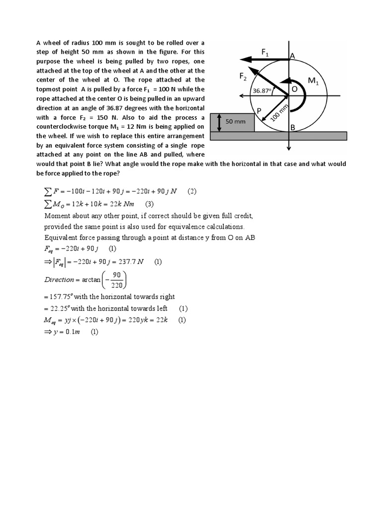 Solution Class Test 1 ME10001 2015 S PDF | PDF | Mechanical Engineering ...