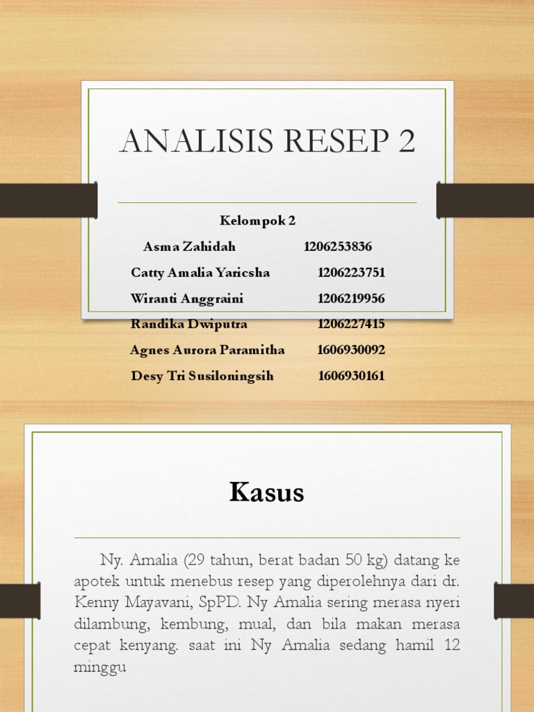 Tugas 2 Resep 1 Ranitidin, Lancid, Inpepsia (Roleplay) | PDF