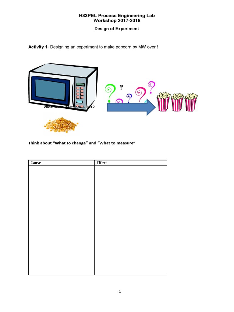 Workshop 2017 - Activity Sheet2 - Design of Experiment - MW Popcorn ...