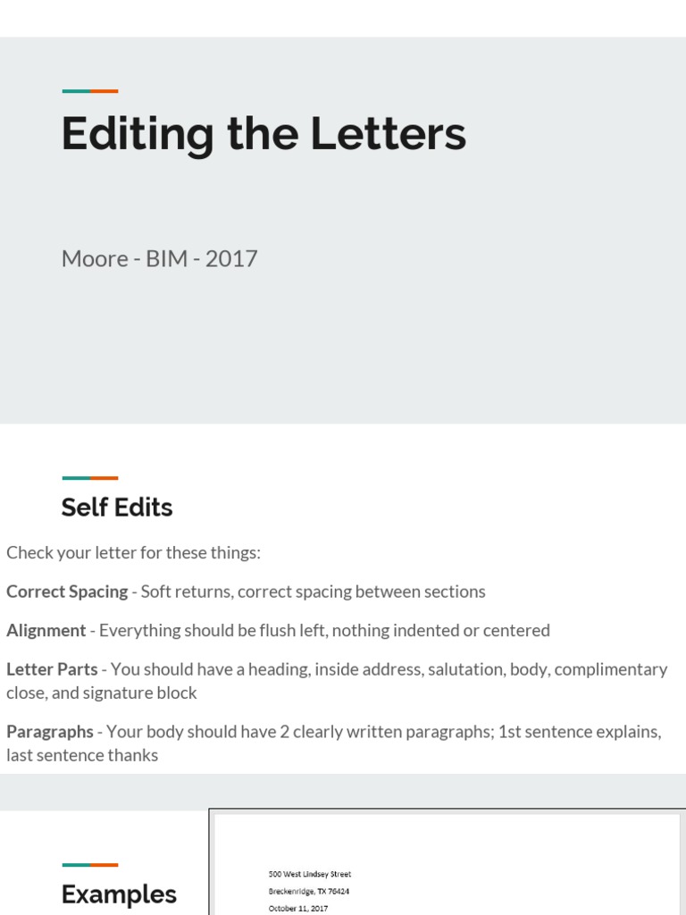Editing The Letters | PDF