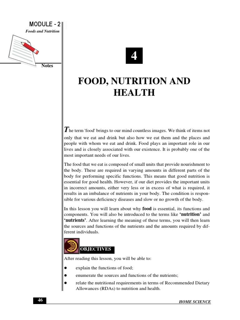 Nutrition 321-E-Lesson-4 PDF | PDF | Nutrition | Diet & Nutrition