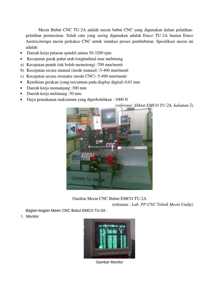 Mesin CNC TU-2A | PDF